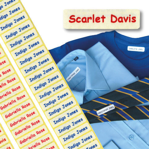 Iron-On Name Tapes with Colour Print — Nametape Express