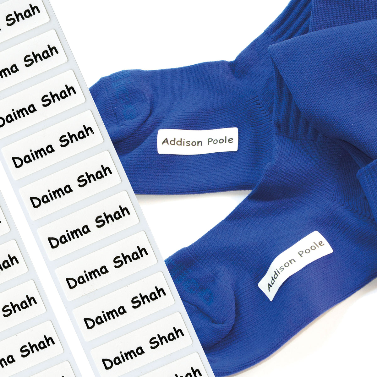Stretch Tags™ - Iron-on Sock Tags — Nametape Express